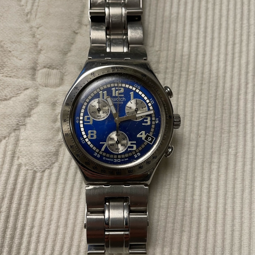 Vintage/Y2k Swatch Irony Stainless Steel Watch - V6 - Gem
